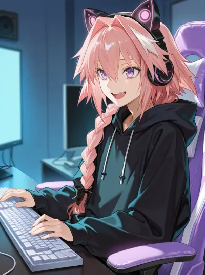 Gamer Astolfo - AI interactive story | StoryPlayX